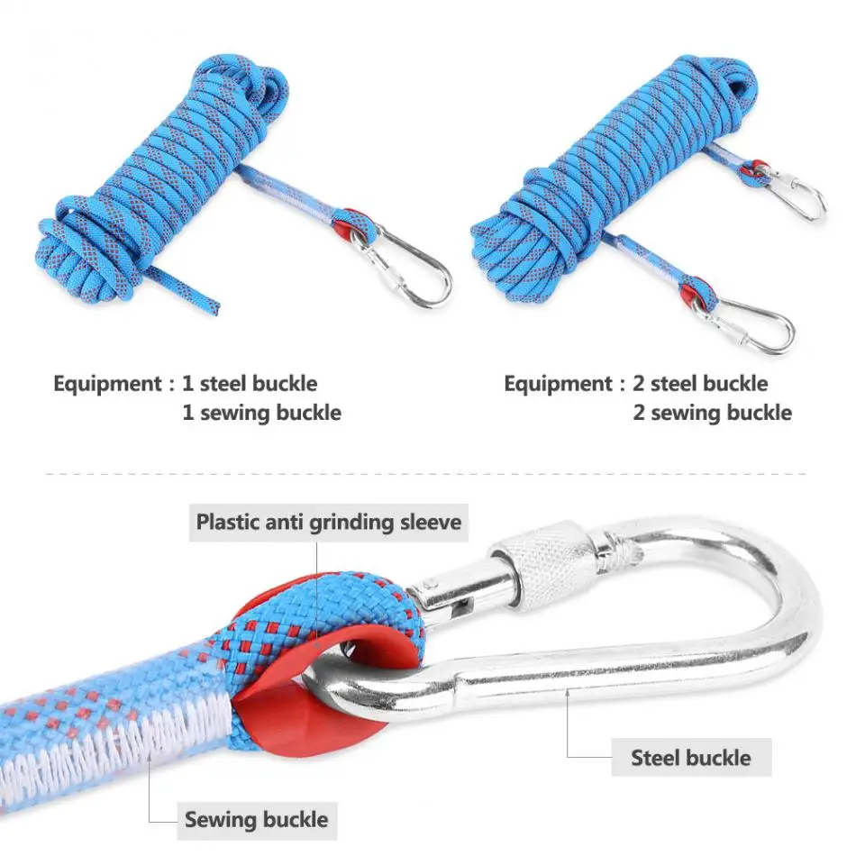 Paracord Climbing Rope 20M Outdoor Rock Lanyard Diameter 12mm Panchute ...