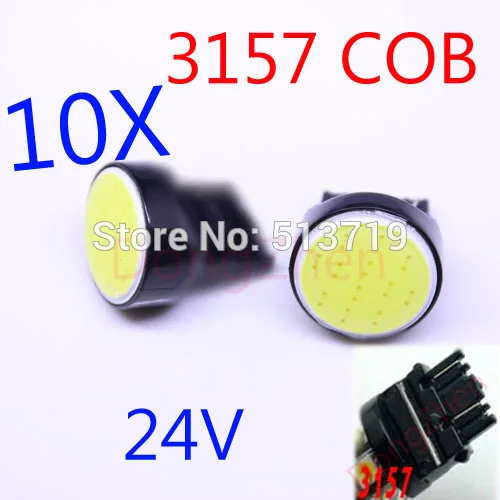 10X 24V Truck Car LED T25 3157 1 COB Stop Brake Lights Fog Lamp ...