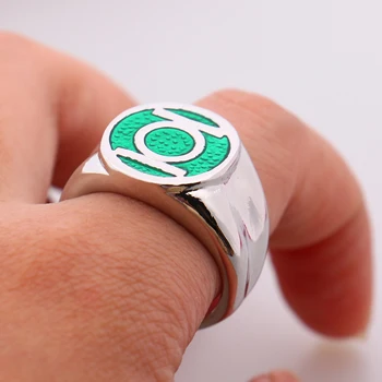 Dc Comics Super Hero Ring Green Lantern Rings For Movie Trendy Jewelry ...