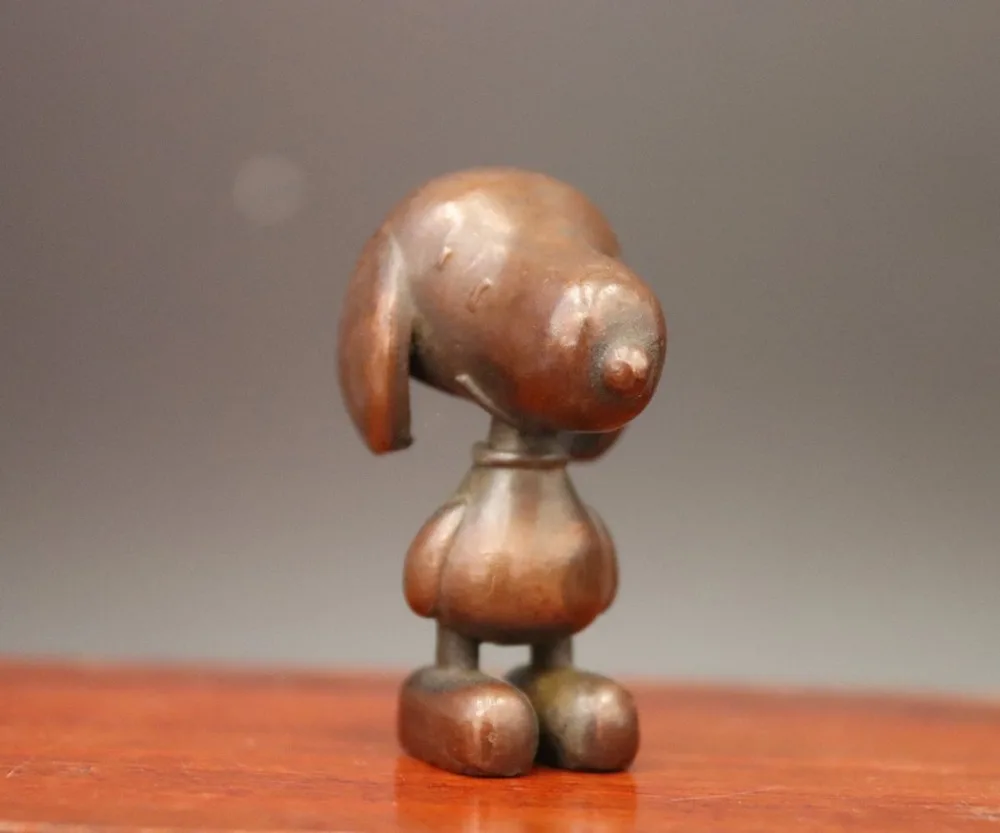 5.5 CM Chinese red Copper Migru hound Beagle Snoopy cartoon dog Animal ...