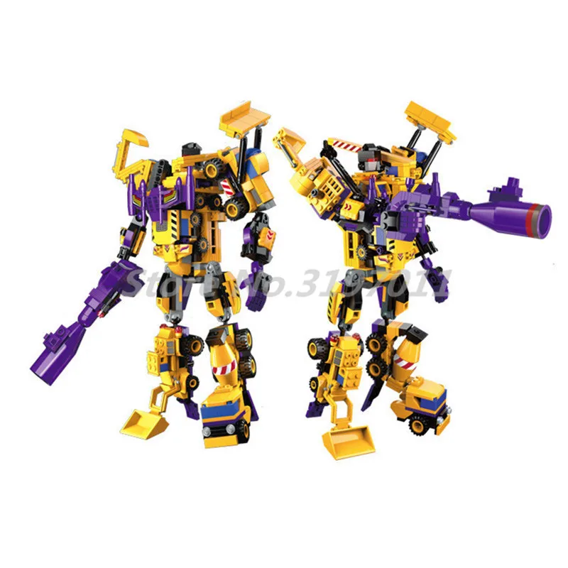 Robot 7in1 Building Blocks Creator God of War Fight Enlighten 1401 ...