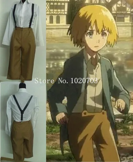 Aliexpress.com : Buy Attack on Titan Armin Arlert Childhood Cosplay ...