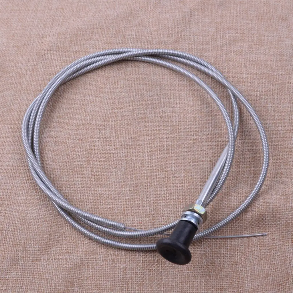 LETAOSK Universal Silver 237 Metal Rotary Push Pull Choke Cable 63 ...
