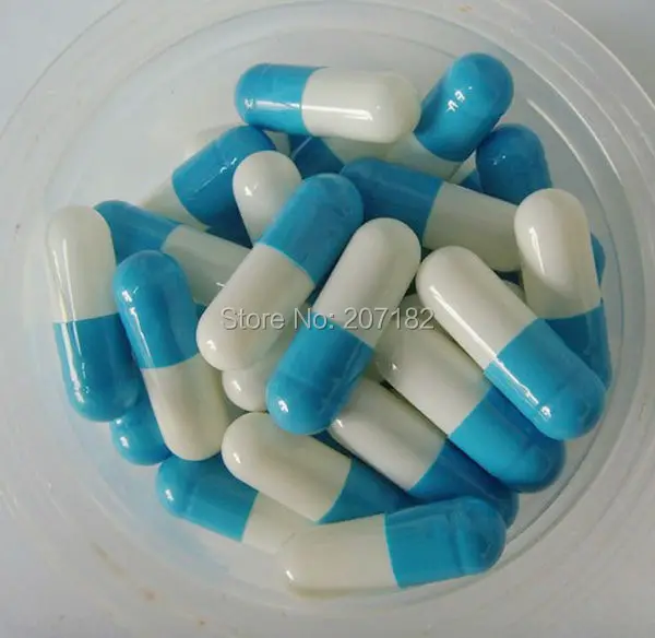 10-000pcs-pack-0-Light-Blue-White-Hard-Gelatin-Capsule-Empty-Capsule ...