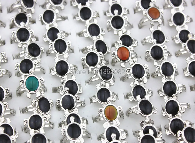 Wholesale Lot 20pcs Magic Turtle Feeling Mood Rings Color Changing ...