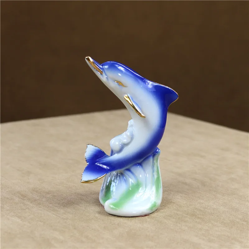 Art & Collectibles Dolphin Figurine-Ceramic Dolphin-Beach Decor-Coastal ...