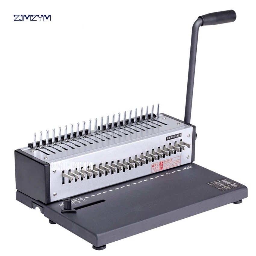 SD 1501A21 Office Machine Binding Machine Manual Combs/Clamps Binder for Binding A4 Paper ...