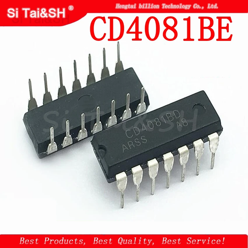 10 piezas CD4081BE DIP14 CD4081 DIP 4081 4081BE DIP 14 IC nuevo y ...