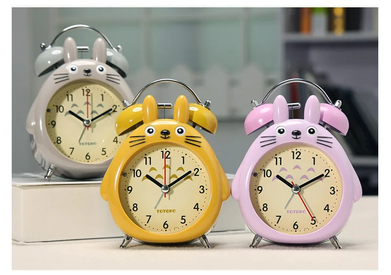 Totoro Cartoon Style Alarm Clock - KawaiiMerch.com