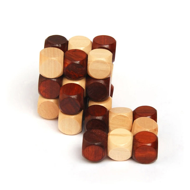 SALE 3D Wooden Puzzle Novelty Toys Magic Cube Educational Brain Teaser ...