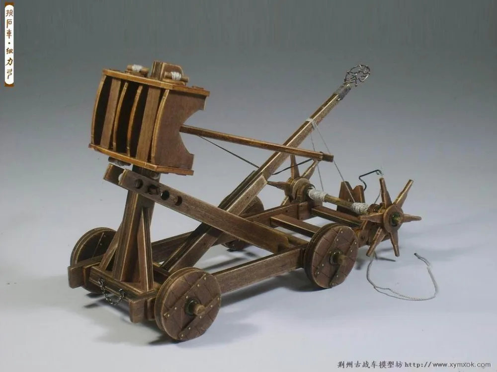 Chariot model Classic wooden model kit Wooden model catapult 3D three ...