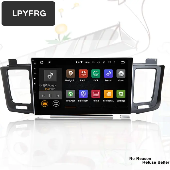 Car 2 din android GPS Navi for Toyota RAV4 2014 2019 autoradio ...