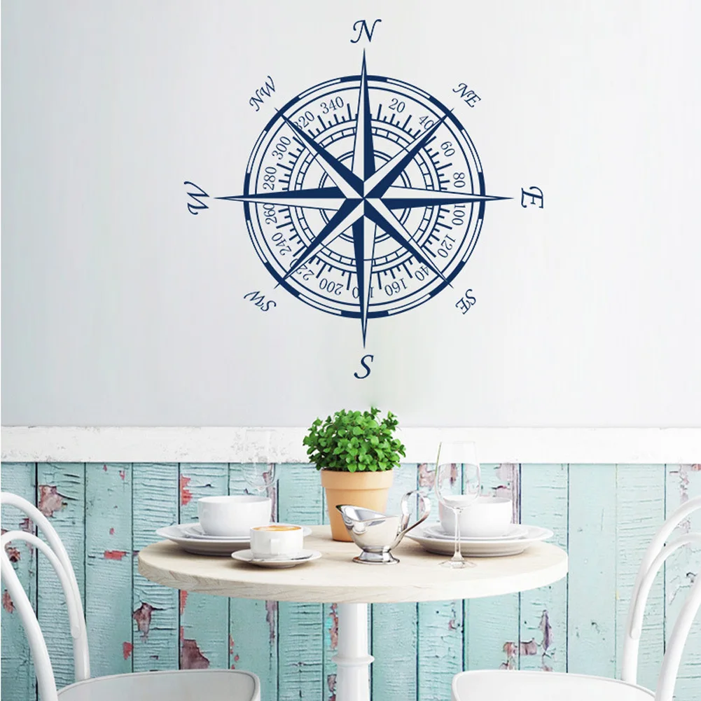 Compass Nautical Compass Rose Wall Art Stickers Decals Home DIY ...