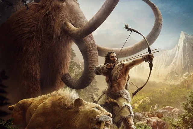 DIY FRAMEFar llorar primitivo mamuts tigre dientes de sable de tela de ...