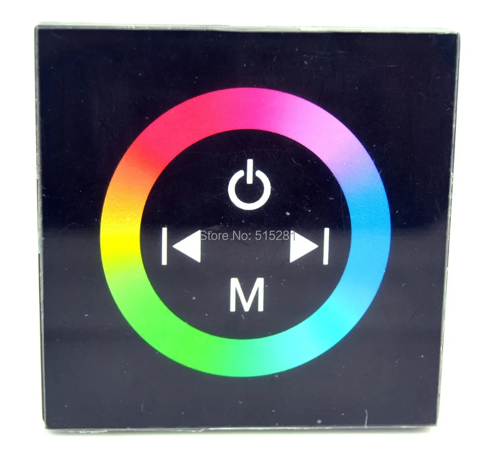 LED Touch Panel Controller TM08 Wall mounted RGB Switch Ring DC12V 24V ...