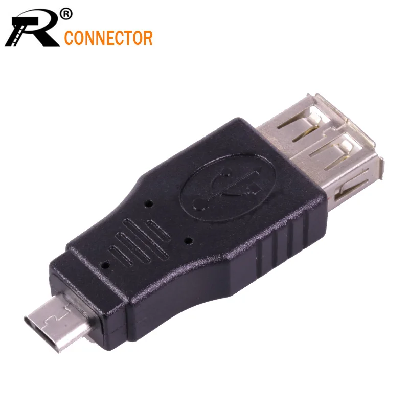 100 piezas Micro usb macho A USB hembra conector OTG v8 adaptador ...