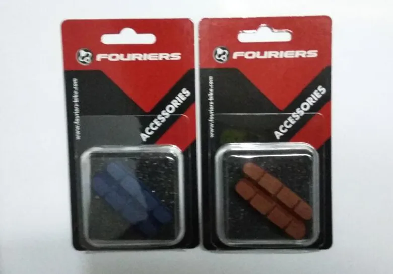 Fouriers 도로 자전거 브레이크 신발 자전거 V 브레이크 패드 탄소 바퀴 세트에 맞는 캘리퍼 브레이크 코르크 플라스틱