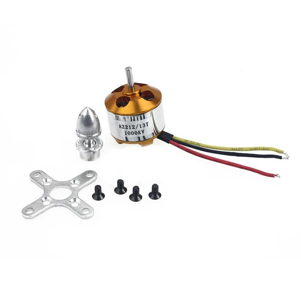 A2212 1000KV 13T High Quality Brushless Outrunner Motor W/ Mount for ...