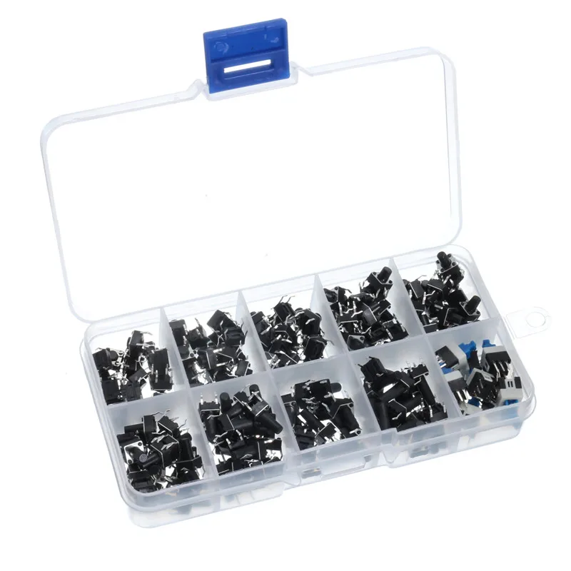 10Value 180PCS Ocr TM Tactile Push Button Switch Micro Momentary Tact ...