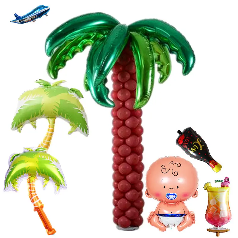 TSZWJ-G-156-New-Coconut-Tree-Leaf-Shaped-Aluminum-Balloons-Children-s ...