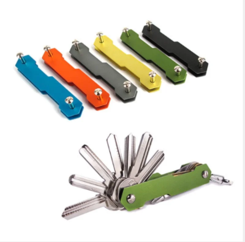 Aluminum Alloy Keychain Flexible Key Holder Clip EDC Aluminum Key ...