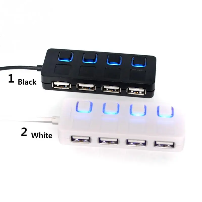 1 To 4 USB 2.0 Hub Push Button Switch Type USB Hub USB Data ...