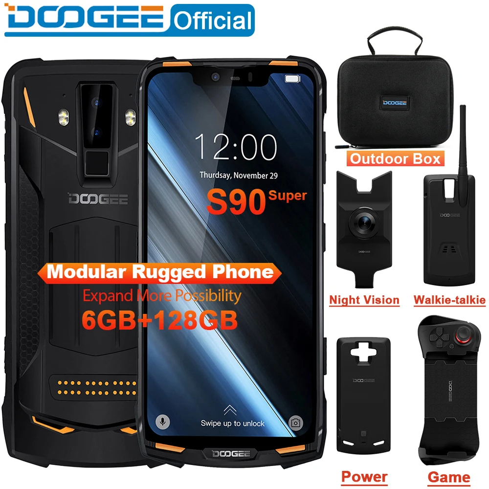 IP68/IP69K (caja al aire libre) DOOGEE S90 Super Modular robusto ...