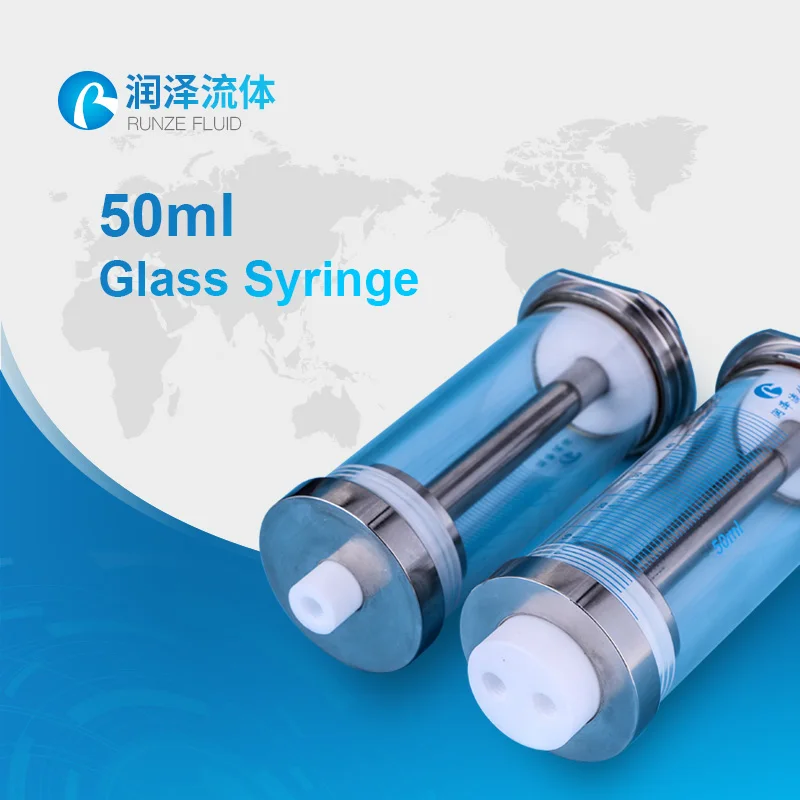 50ml industrial syringe pump glass syringe sample injector|injector ...
