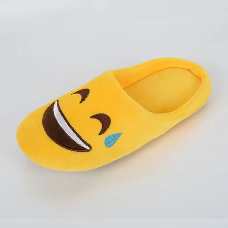 Winter Plush Slipper Cute Shoes Indoor Warm Emoji Slippers Smiley ...