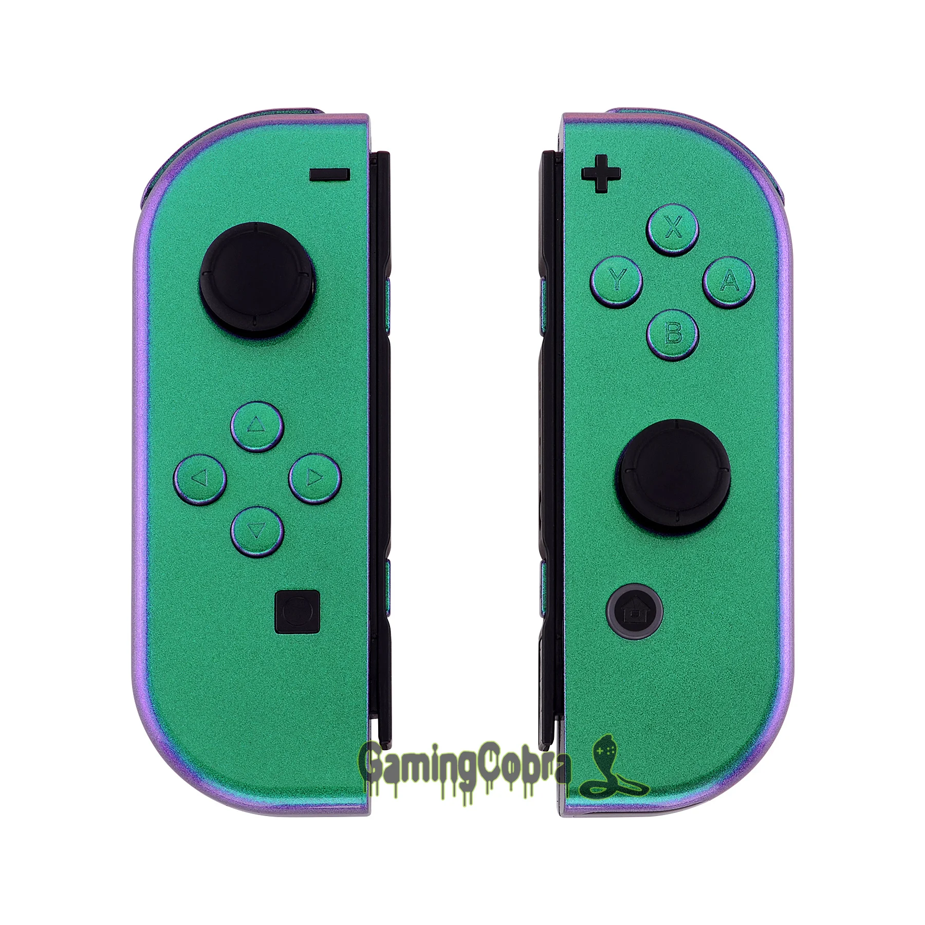 Extremerate Chameleon Green Purple Joycon Handheld Controller Housing ...