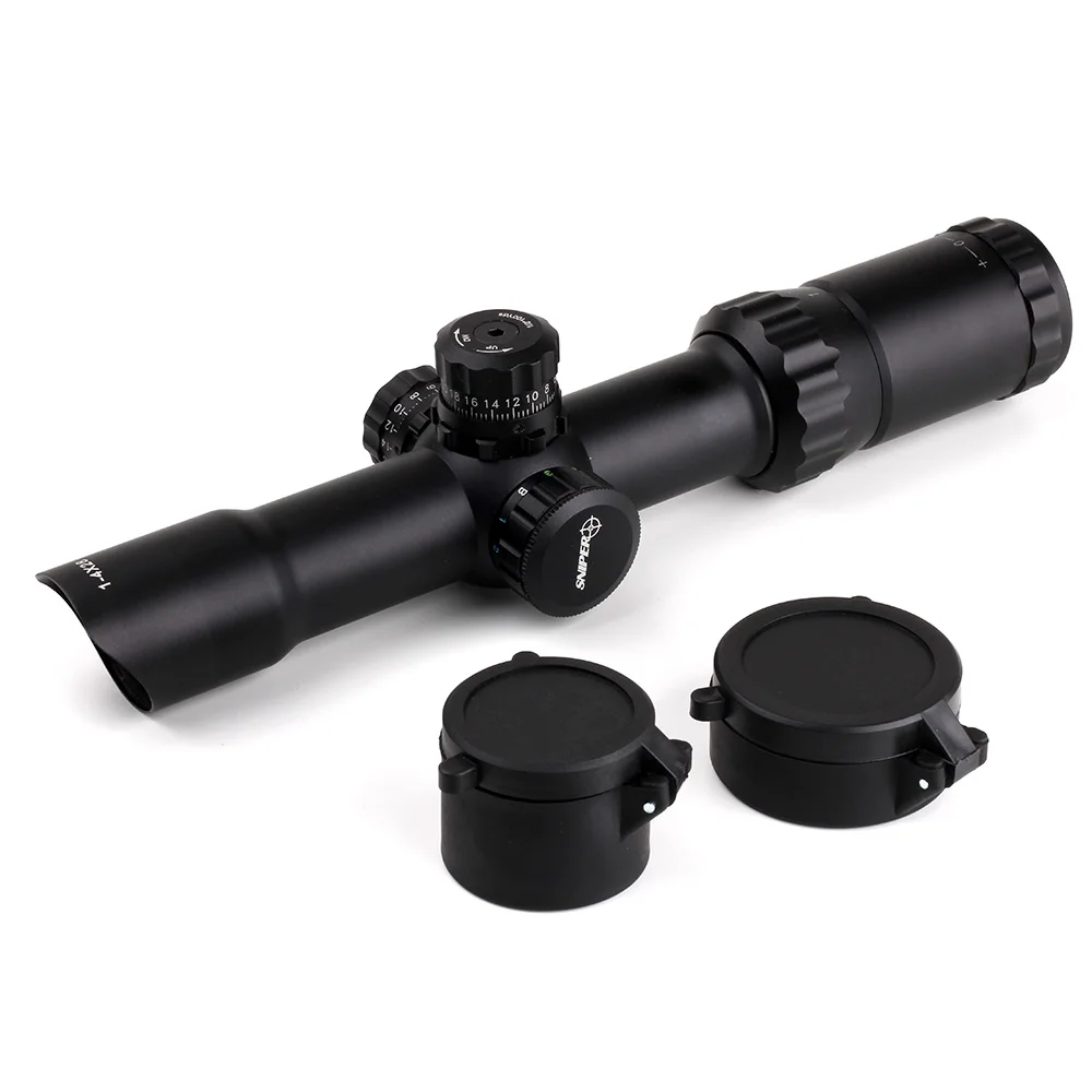 Sniper 1 4X28 Tactical Hunting Riflescope Red Green Blue Illuminated ...