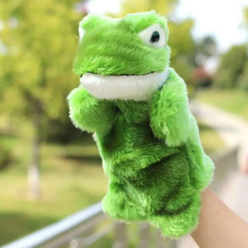 Frog Hand Puppet Early Educational Plush Puppet Toys Plush Doll Toys ...
