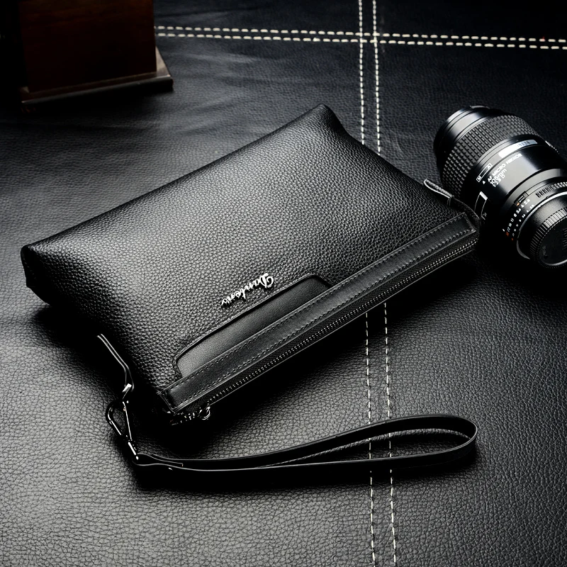 2017 New Male Leather Purse Men's Clutch Wallets Handy Bags Business ...