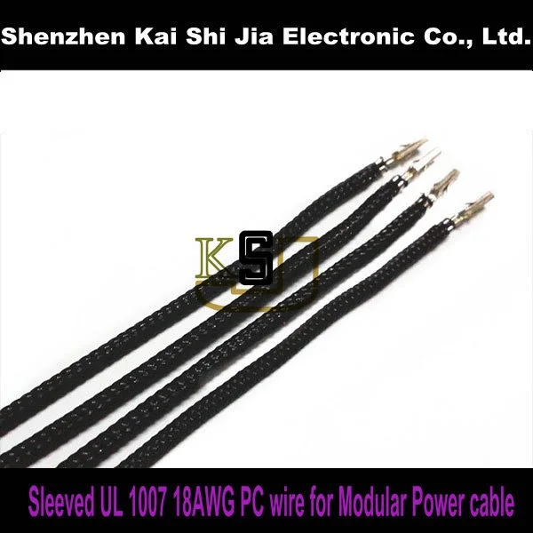 DIY Custom Sleeved Modular Power Supply Cable Wires with UL 1007 18AWG ...