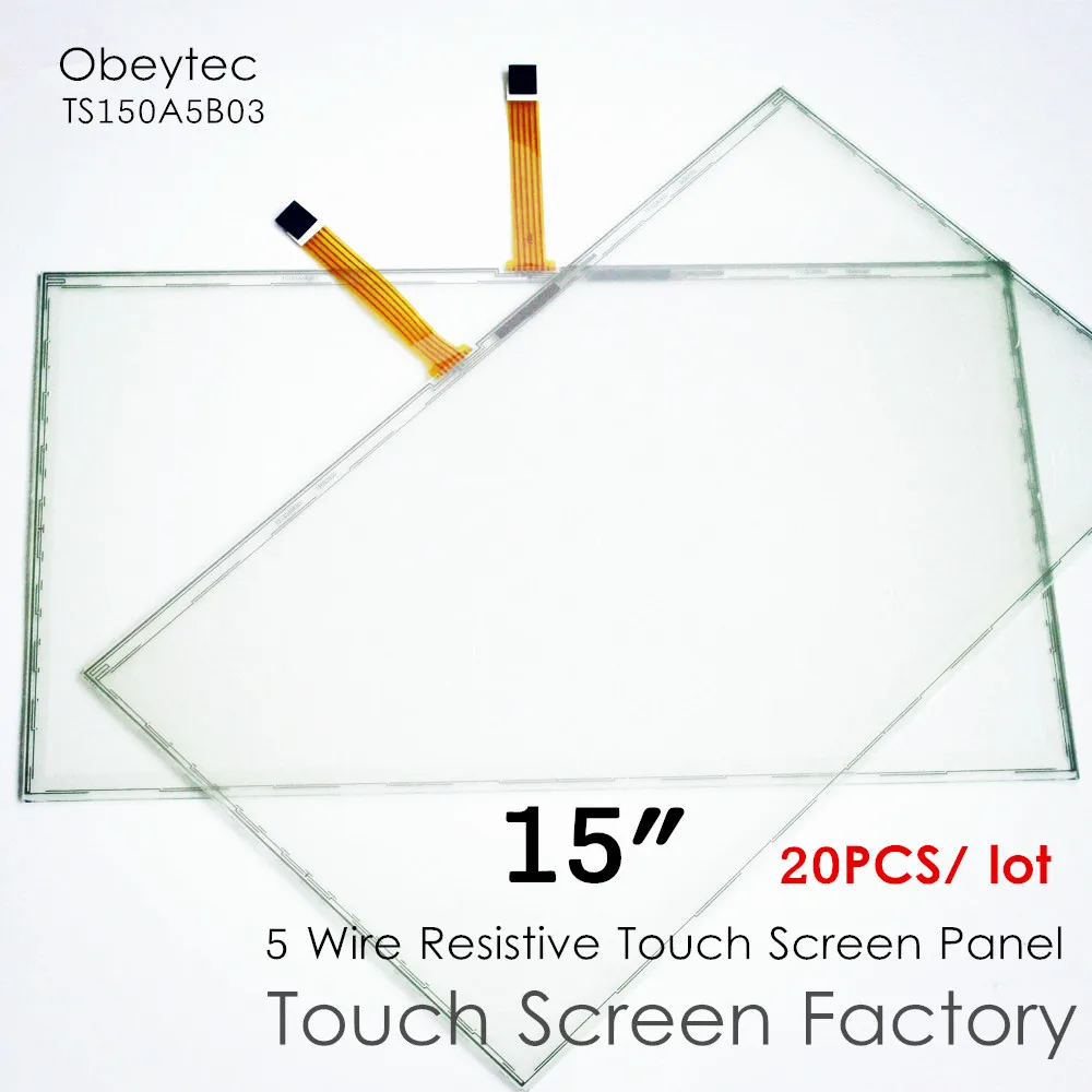20PCS-Obeytec-15-Glass-Touch-Screen-technology-Five-wire-Resistive ...
