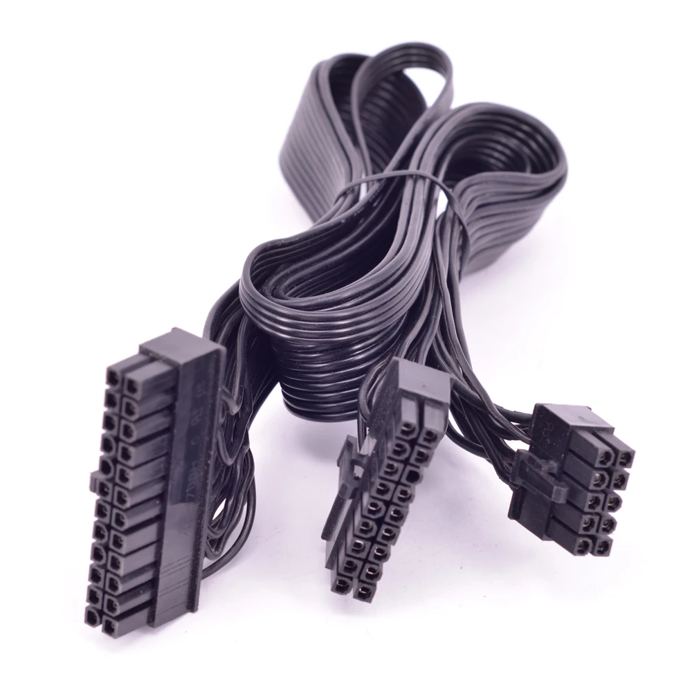 ATX 24 Pin Power Supply Cable MB 24Pin to 18+10 Pin PSU for Cooler ...