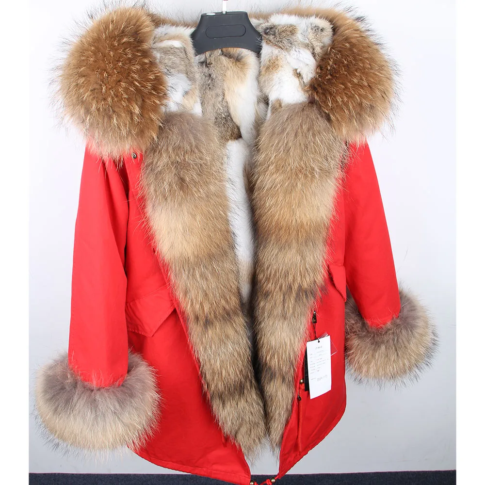 maomaokong-winter-natural-raccoon-fur-collar-real-fur-coat-red-army-green-natural-rabbit-fur ...