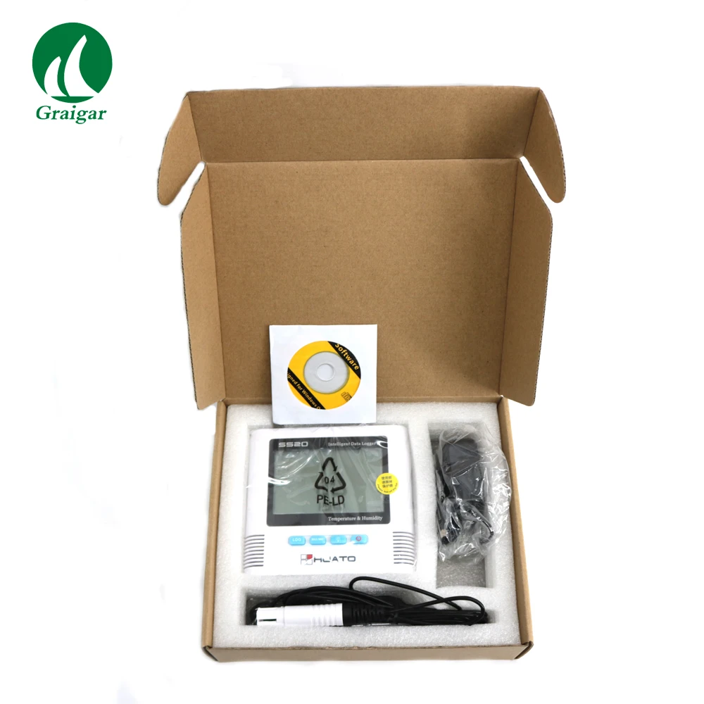 Huato S520 EX Humidity Temperature Data Logger with Printing Real Time ...