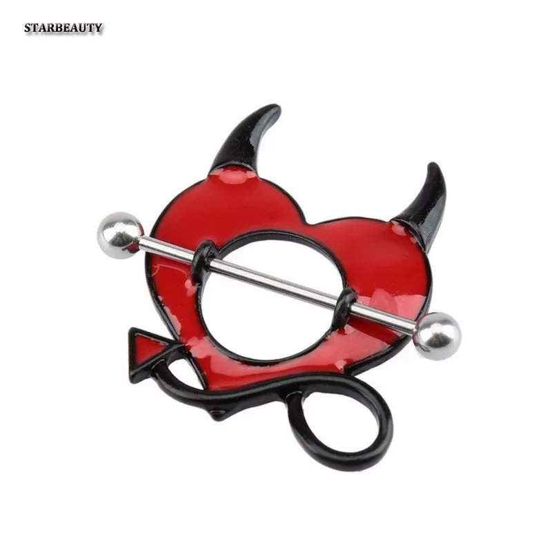 1Pair-Punk-Devil-Novel-Design-16G-Sexy-Devil-Nipple-Piercing-Cute ...