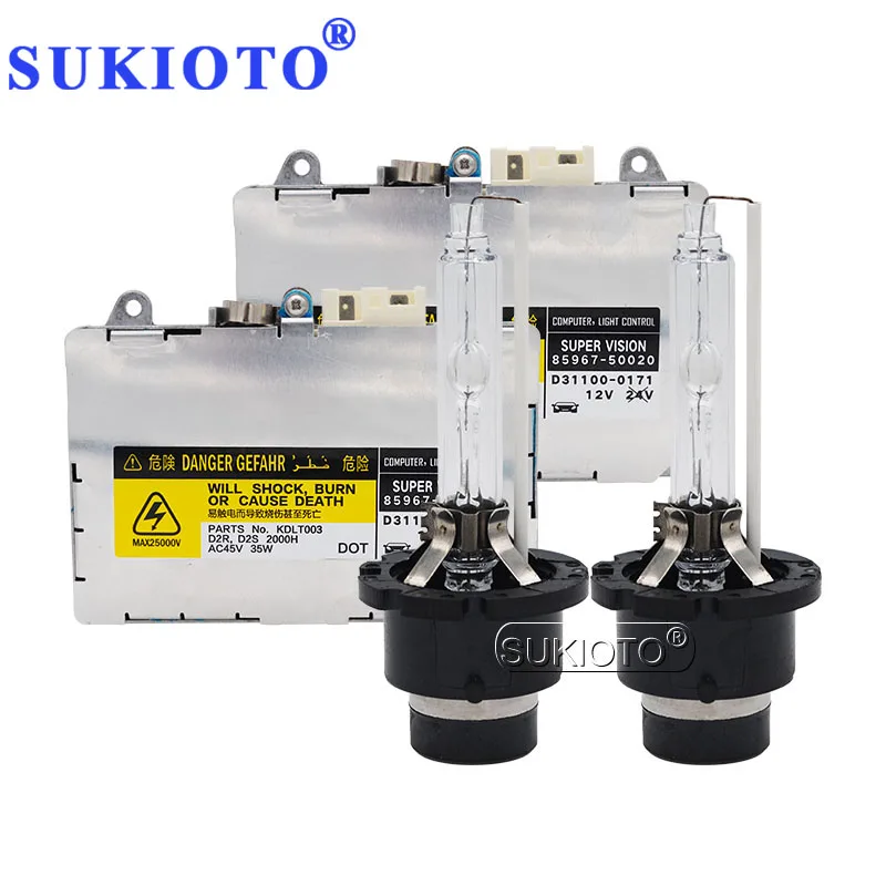 SUKIOTO 35W Xenon D2S HID Conversion Kit 4300K 5000K 6000K 8000K D2R ...