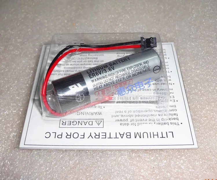 2PCS/lot Original New ER6V Battery 3.6V 2000mAh PLC Lithium Batteries ...