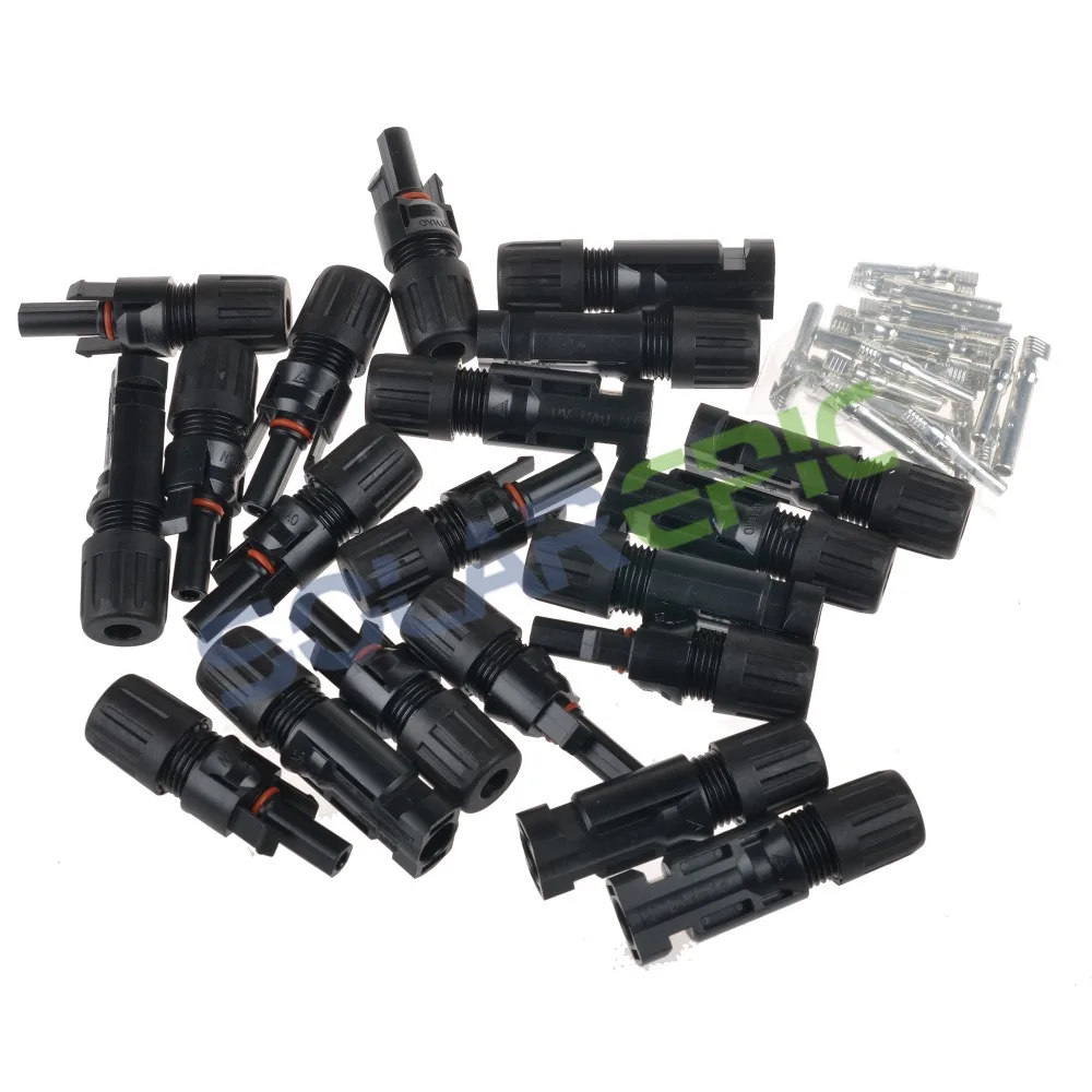10 Pairs Tuv Panel Connector Male + Female Wire Solar Cable Connector ...