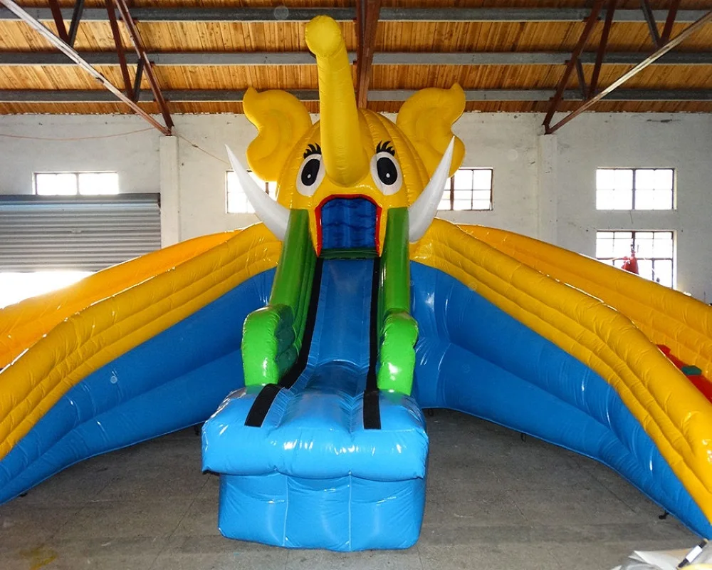 Inflatable-Slide-Castle-for-Kids-Outdoor-Bouncy-Castle-with-Slide ...