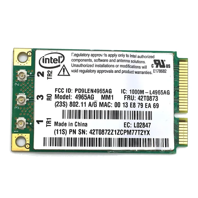 Intel Wireless 4965ag Drivers For Mac - newer