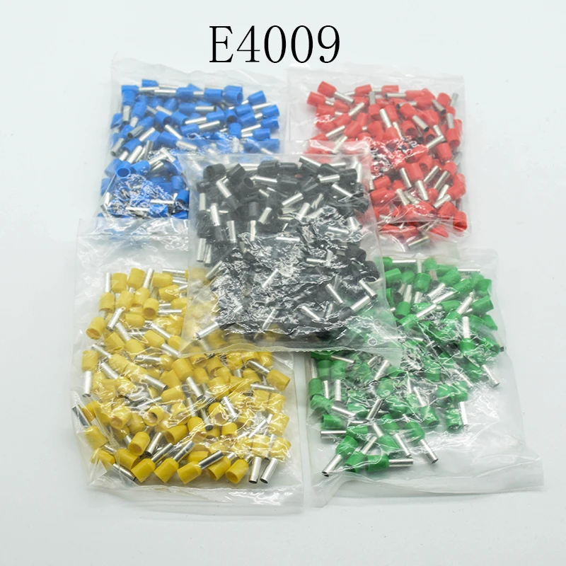 E4009 Tube insulating terminals 4MM2 Cable Wire Connector Insulated ...