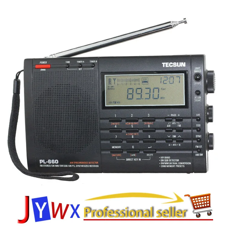 Tecsun PL 660 Portable AM/FM/LW/Air Shortwave World Band Radio with ...