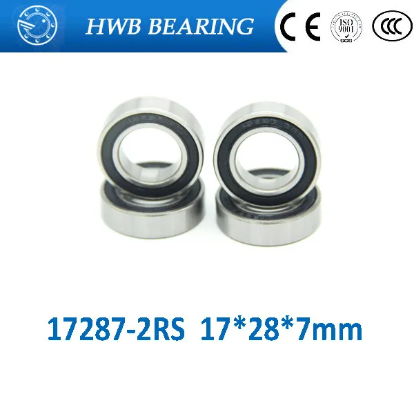 Free shipping 10PCS 17287 2RS 17*28*7mm 17x28x7mm 17287 2RS 17287RS ...