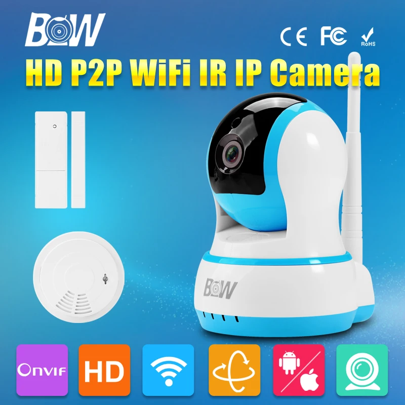 BW 720P HD IP Camera P2P Wireless Wifi 3.6mm Endoscope P/T Network Baby ...