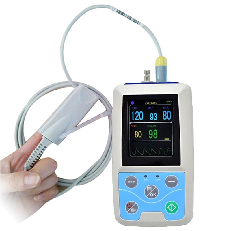 Digital sphygmomanometer 24 hours Ambulatory Blood Pressure Monitor ...