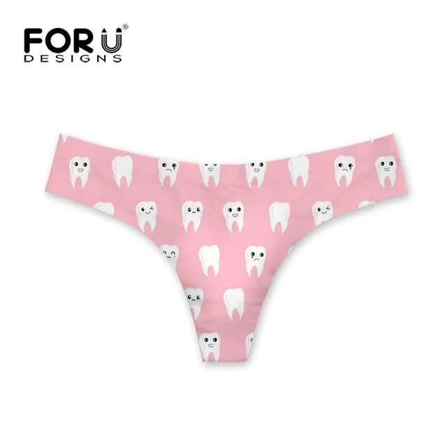 Forudesigns 2018 Dental Printing Women Underwear Sexy Lingerie Panties